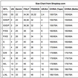 Jeans | Jeans Size And Rise Charts | Poshmark